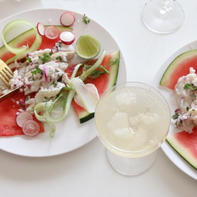 This easy 3-course menu is perfect for midweek entertaining ...