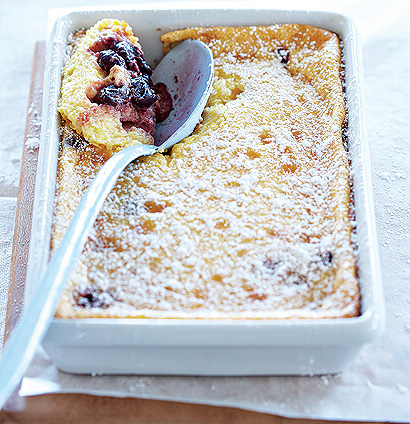 Baked cherry custard recipe | Sweet & Smooth | TASTE