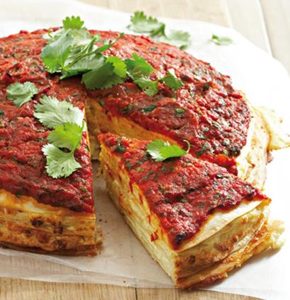 Baked tortilla cake recipe | Cheesy | Woolworths TASTE