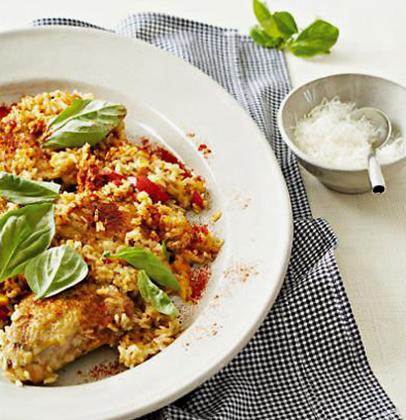 Chicken and sweet pepper rice | Woolworths TASTE