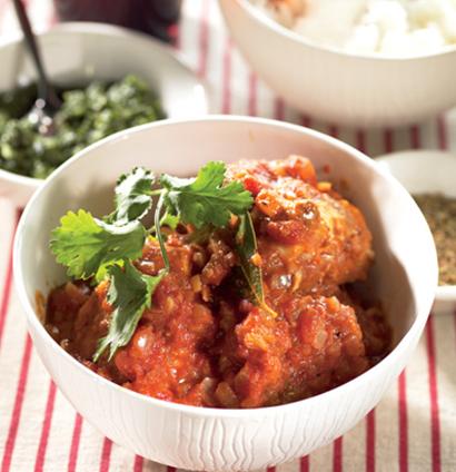 Curried hake with fresh green chutney | Woolworths TASTE