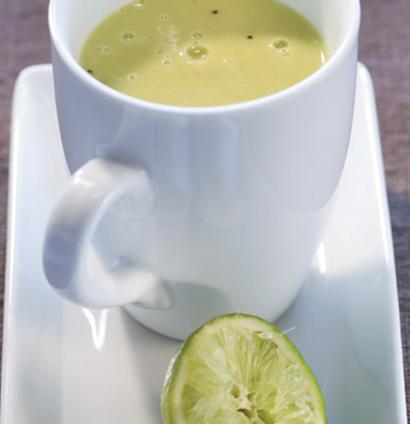 Hot avocado-and-chicken stock smoothie with fresh lime | Woolworths TASTE