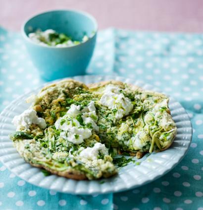 Omega-3 omelette with spring greens and beans | Woolworths TASTE