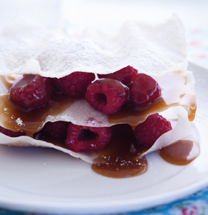 Raspberry and caramel millefeuille | Woolworths TASTE
