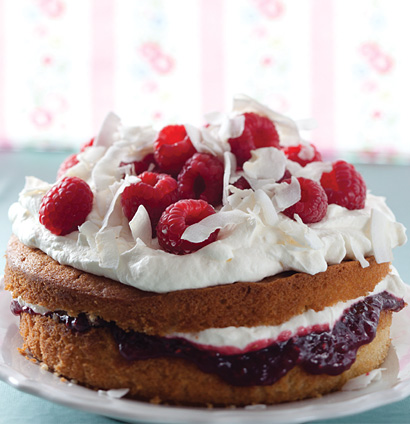 Raspberry and coconut sponge | Woolworths TASTE
