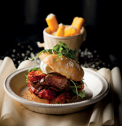 Seared Beef Fillet Burger and Polenta Chips | WW TASTE