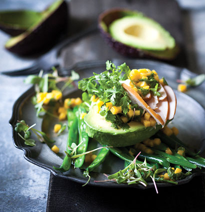 Smoked chicken and avo with mango-and-coriander dressing | Woolworths TASTE