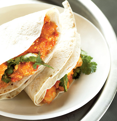 Spicy prawn and cheese wraps | Woolworths TASTE