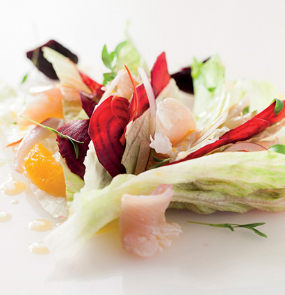 Tahitian-style angelfish ceviche with citrus dressing and beetroot ...