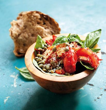 Tapas of Sesame-Roasted Mediterranean Tomato recipe | TASTE