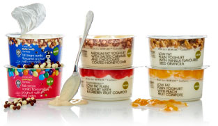 New at Woolies: corner pot yoghurts