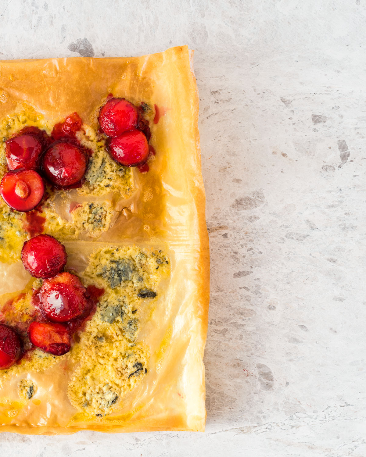 Cremezola and poached plum sheet recipe | WW TASTE