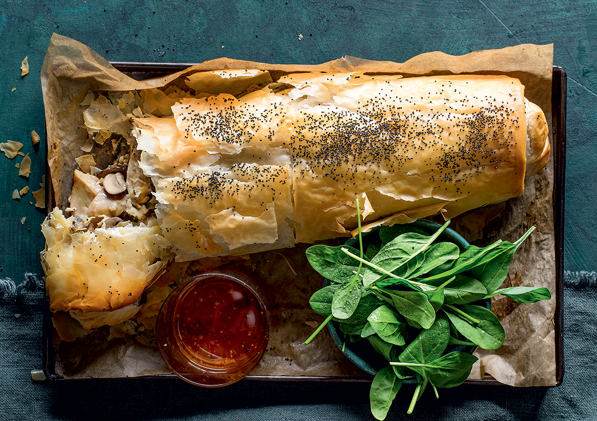 Chicken-and-mushrooms strudel | Woolworths TASTE