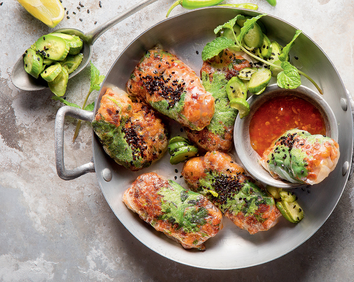 Crispy satay rolls recipe | Woolworhs TASTE