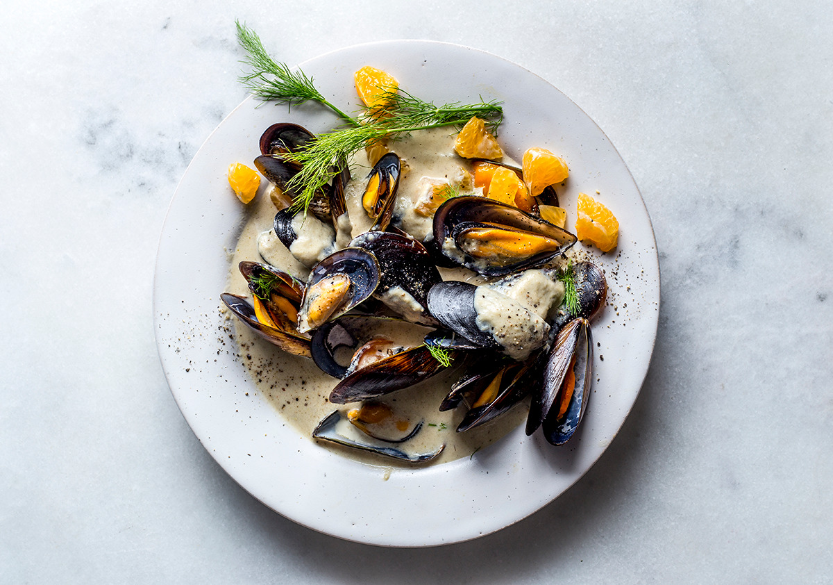 Dinner made easy: caramelised orange-and-fennel mussels