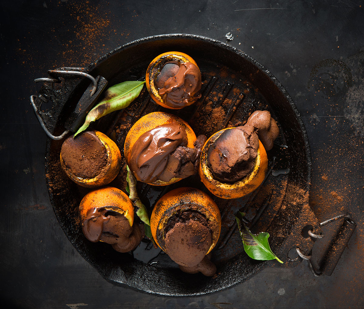 Coal-baked orange-chocolate cakes | Woolworths TASTE