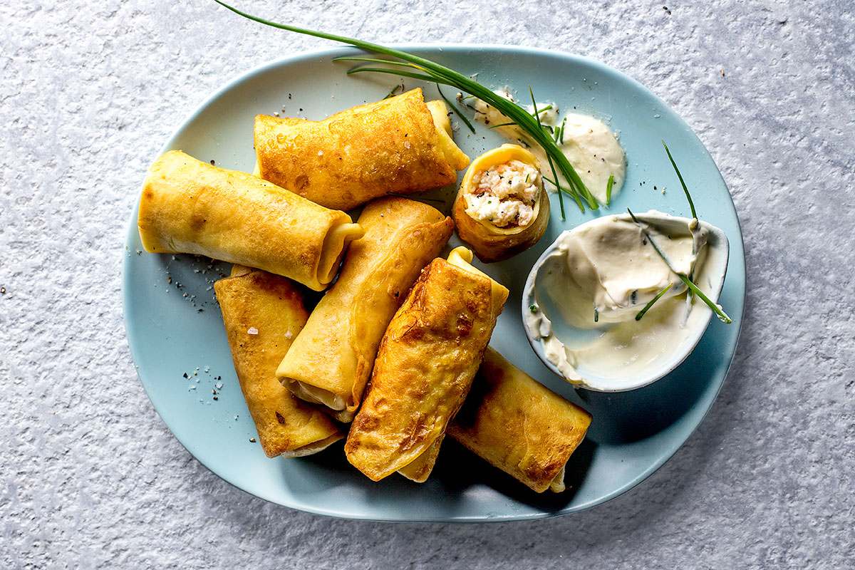 Smoked trout & ricotta blinis recipe | Woolworths TASTE