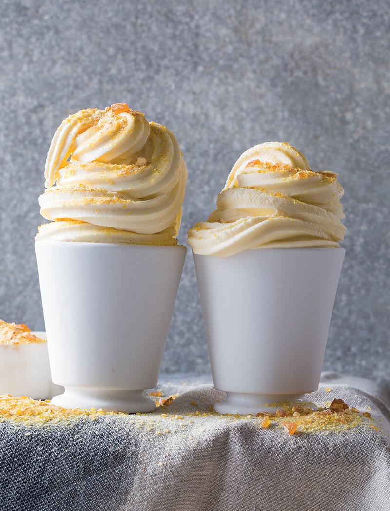 Vanilla soft serve with praline dust | Woolworths TASTE