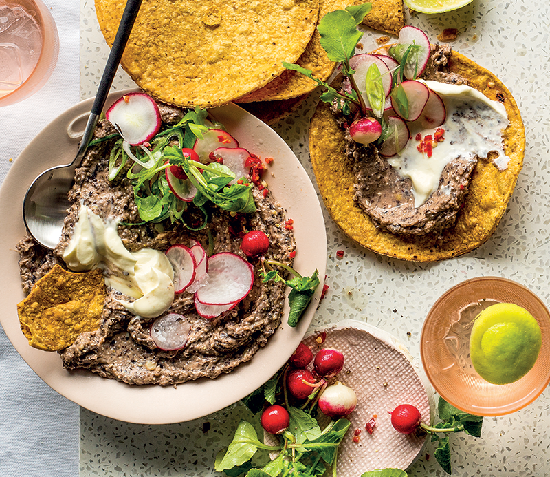Tostadas with black bean pâté | Woolworths TASTE