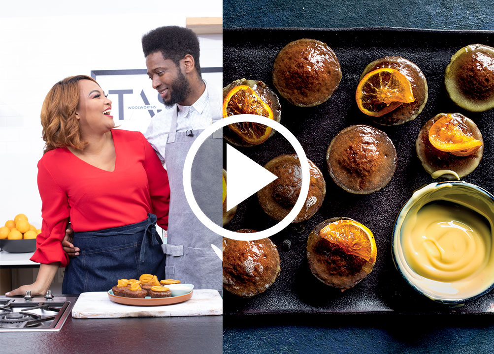 Watch: Siba's mini malva puddings | Woolworths TASTE