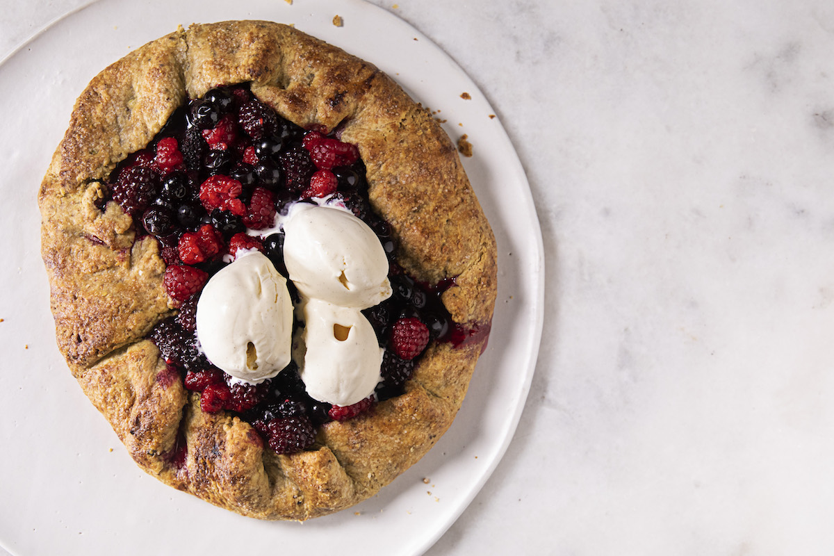 Rustic berry-and-pistachio pie | Woolworths TASTE