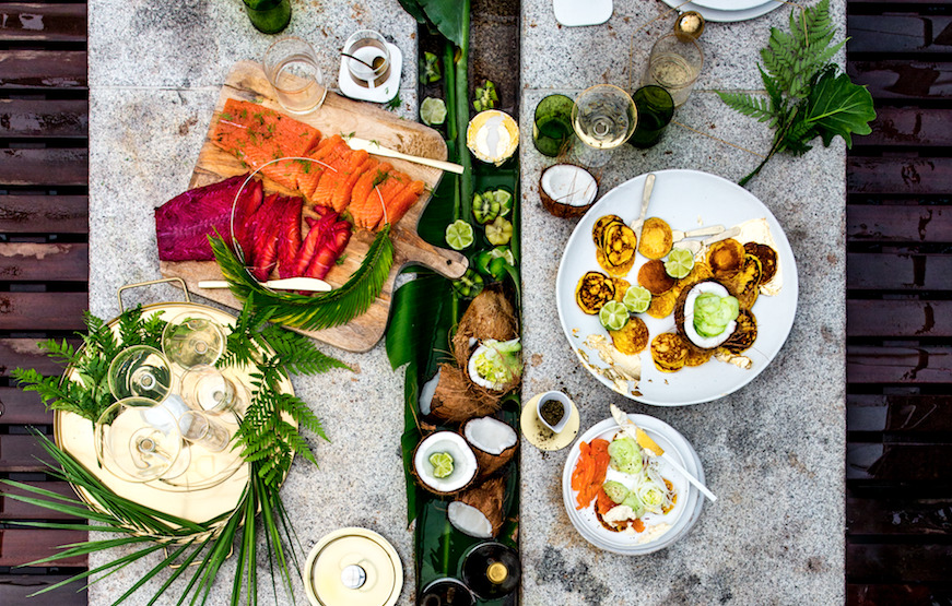 Potato blinis with salmon gravadlax two ways | Woolworths TASTE