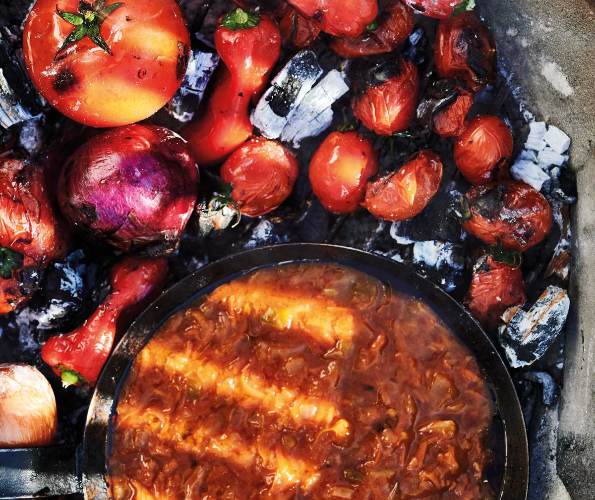 Braaied chakalaka recipe | Spicy South African Dish | TASTE