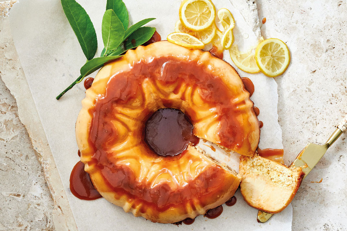 Impossible citrus flan cake | Woolworths TASTE