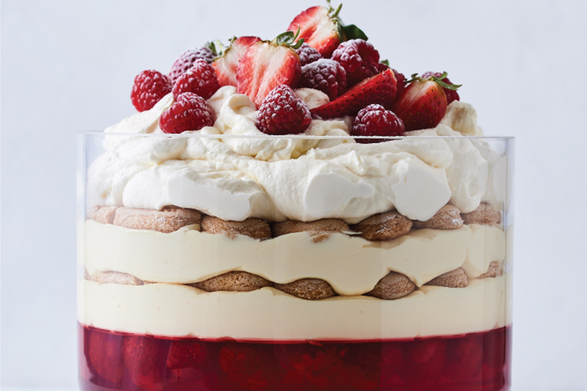 Berry trifle recipe | Colourful & Layered Dessert | TASTE