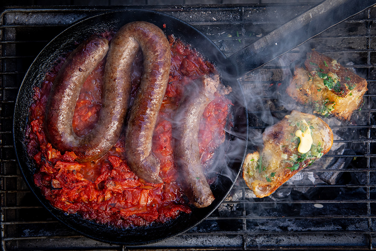 Wagyu Wors in Harissa Smoor recipe | Woolworths TASTE