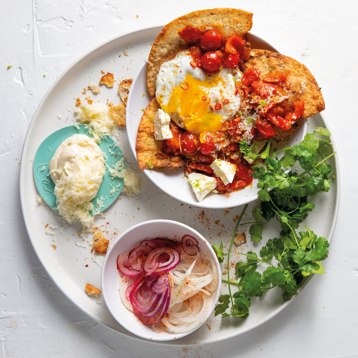 Chilaquiles and whipped feta recipe | Woolworths TASTE