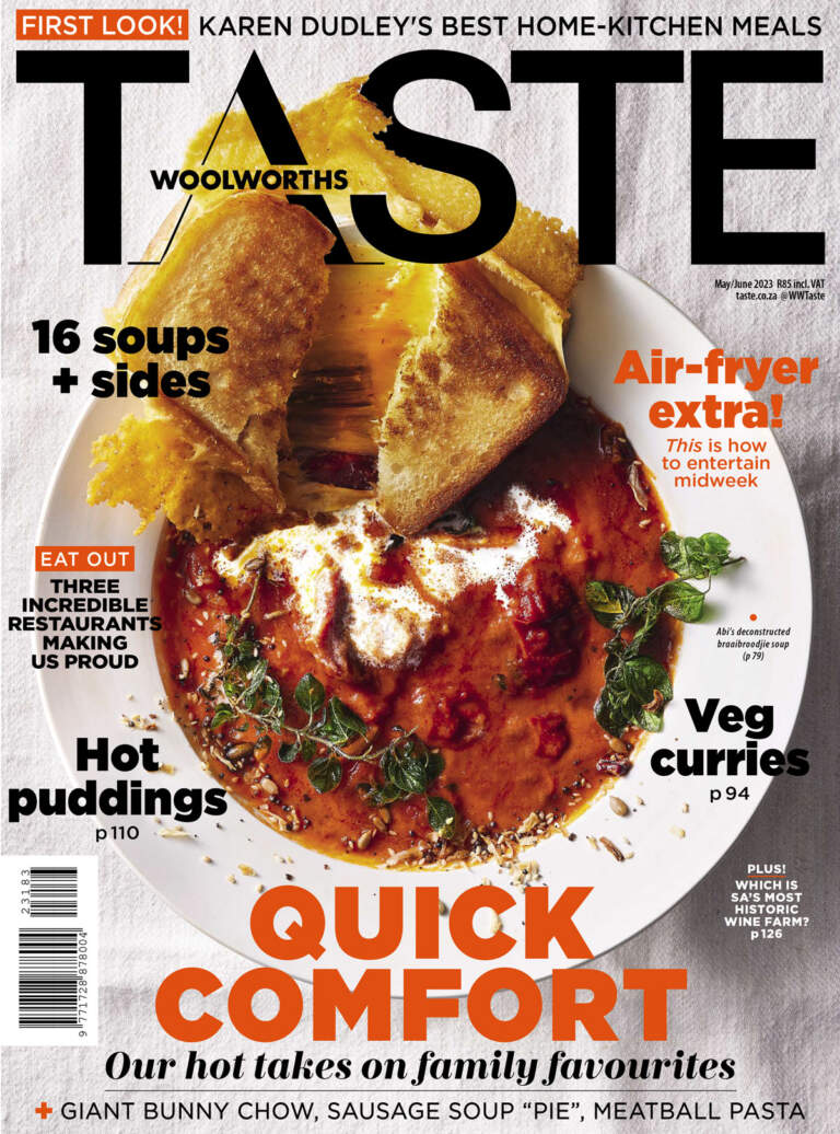 The May/June issue of TASTE is here and it's all about comfort ...