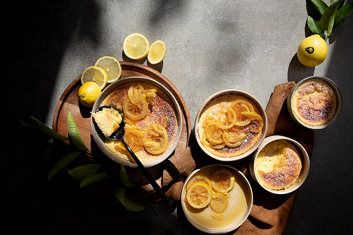Self-saucing lemon pudding recipe | Woolworths TASTE