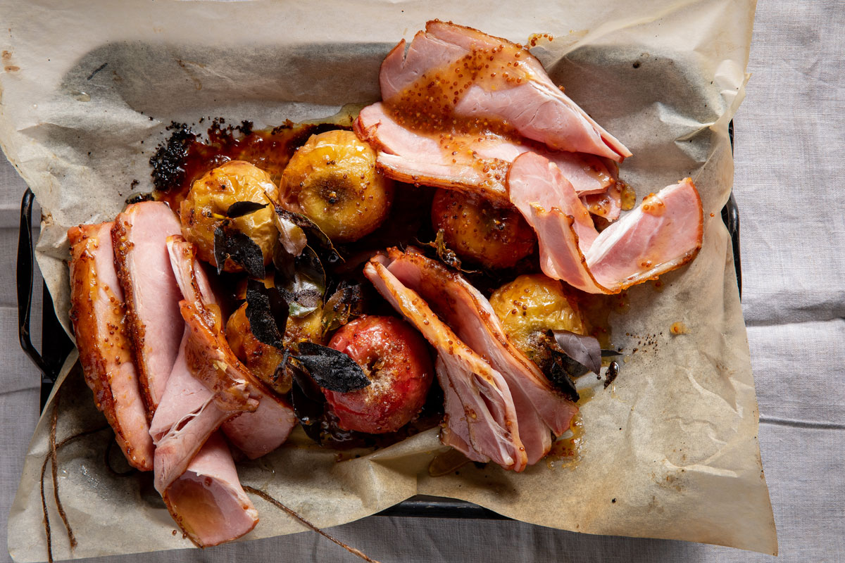 Apple-and-honey-glazed gammon | Woolworths TASTE
