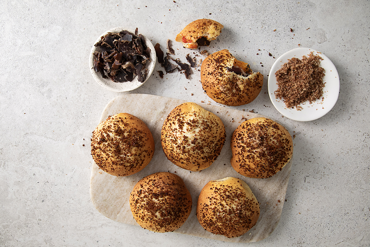 Biltong-stuffed rolls | Woolworths TASTE