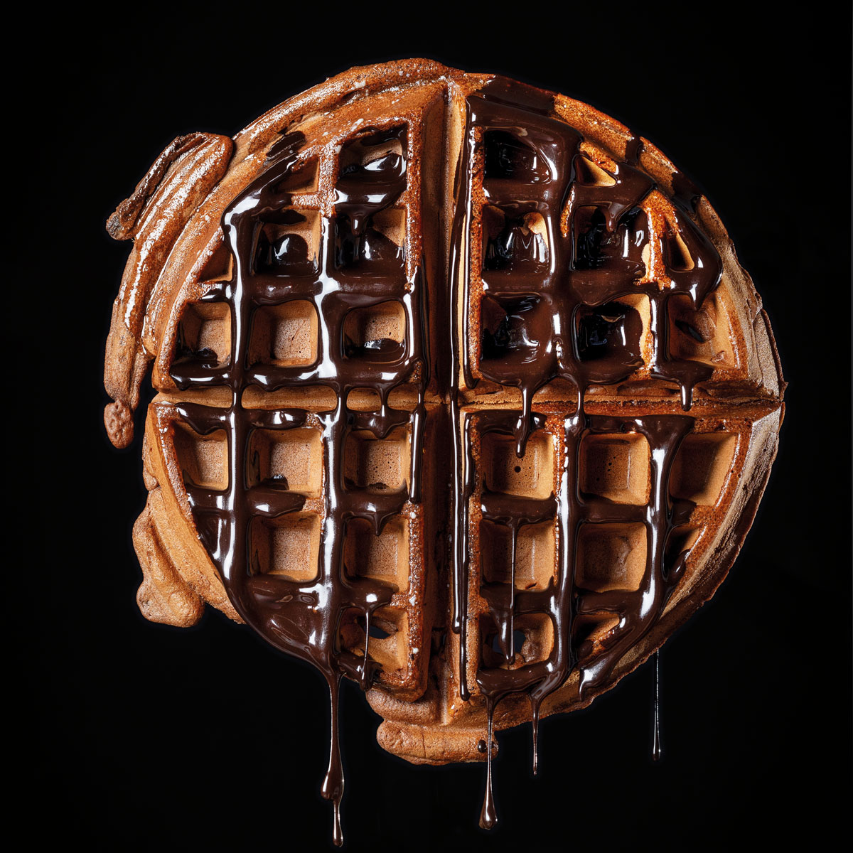 Chocolate waffles with miso chocolate | Woolworths TASTE