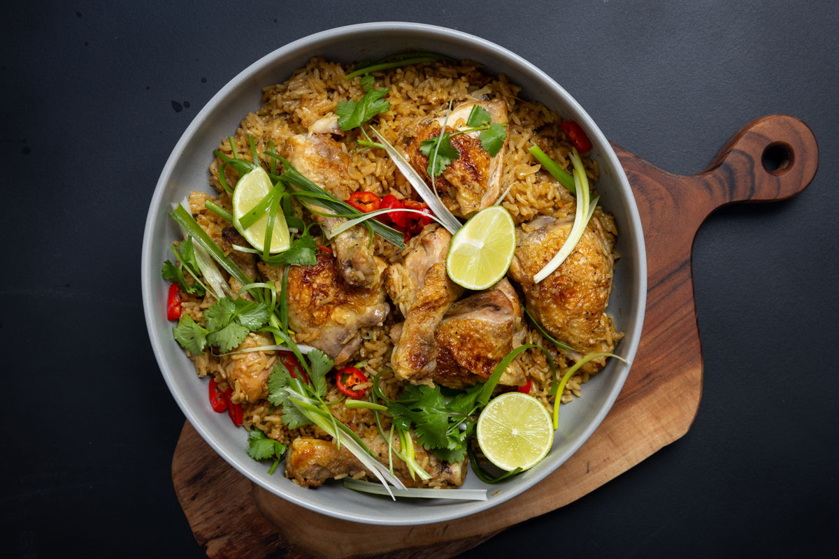 Chicken laksa rice bake recipe | One-Pan Dish | WW TASTE