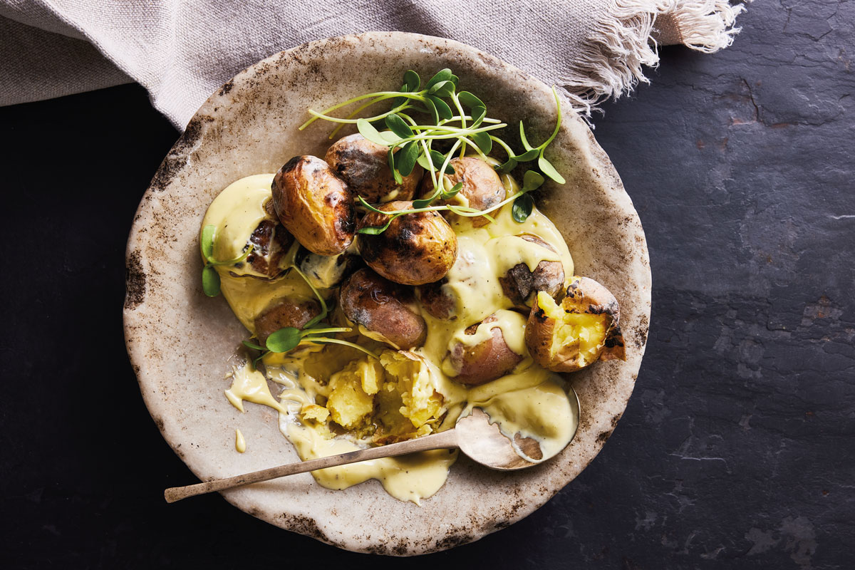 Coal-roasted potato salad | Woolworths TASTE