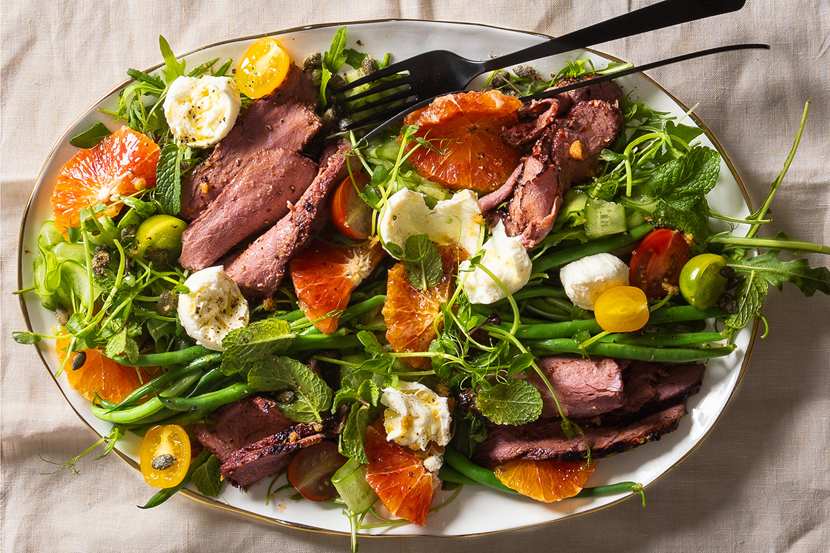 Venison steak salad | Woolworths TASTE