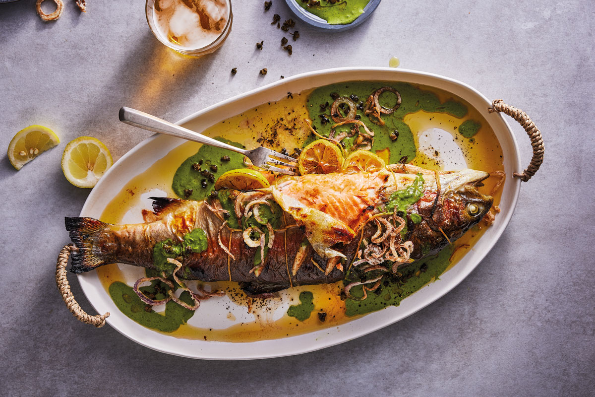 Whole baked trout | Woolworths TASTE