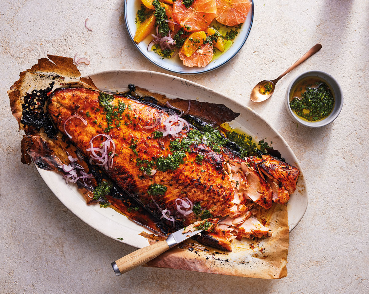 Whole-roasted salmon | Woolworths TASTE