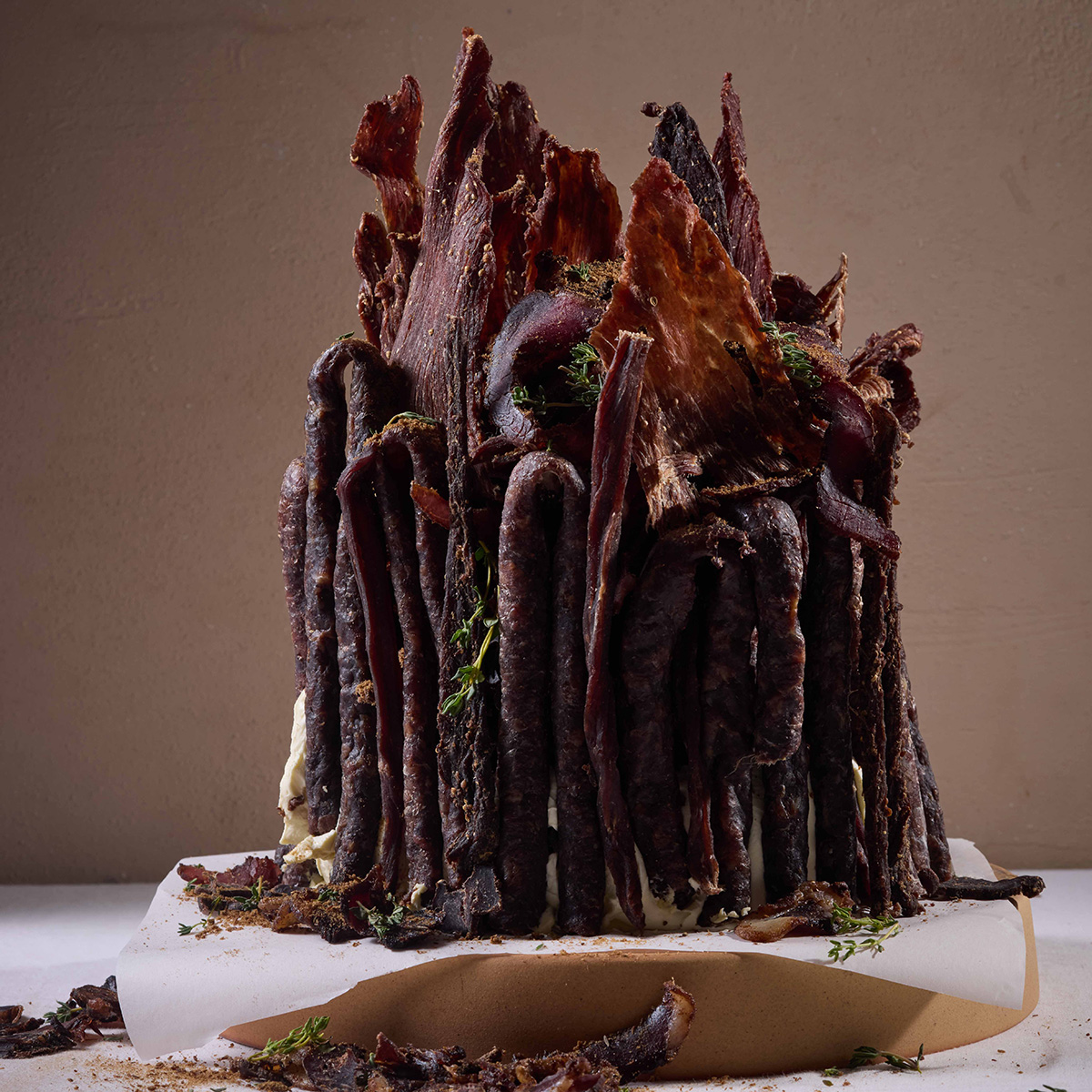 How to assemble a biltong cake | Woolworths TASTE