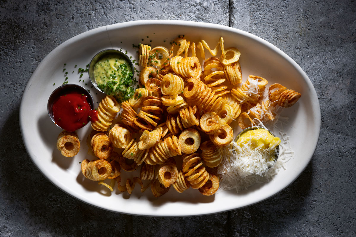 Curly fries with duo of aioli recipe | Woolworths TASTE