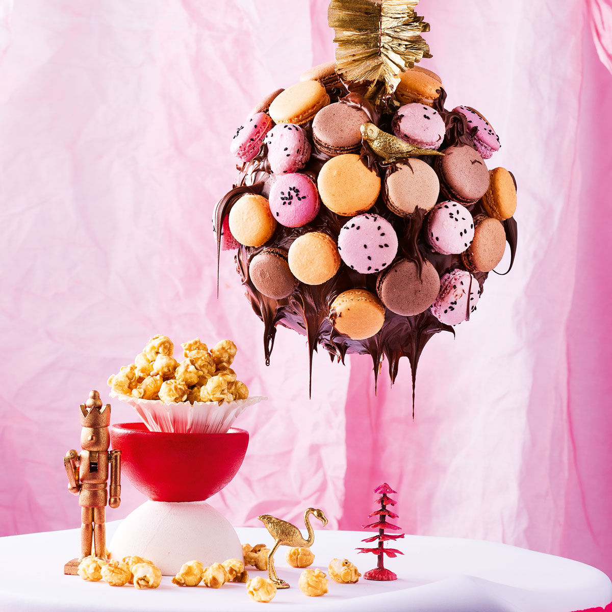 Decadent macaron ball dessert recipe | Woolworths TASTE