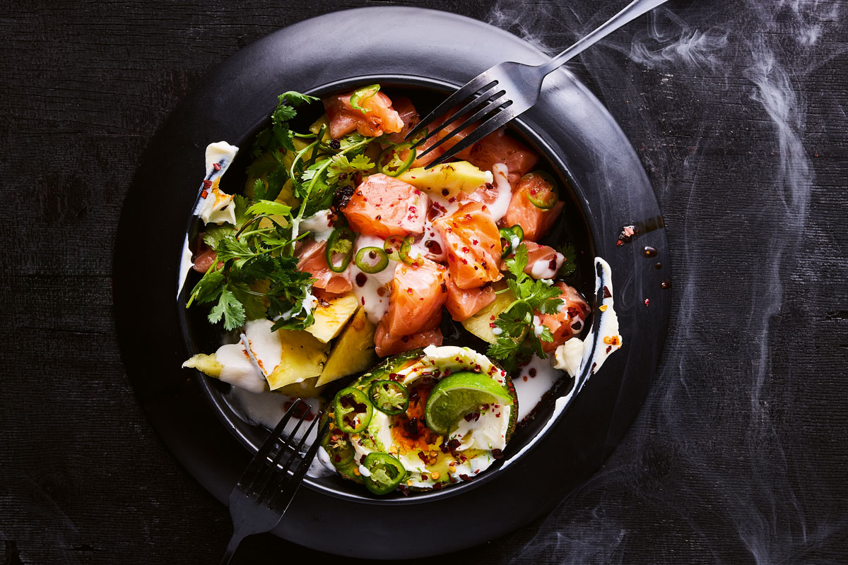 Smoked salmon crudo with zesty tiger’s milk | Woolworths TASTE