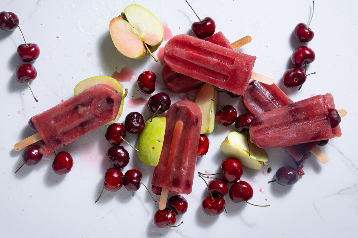 Apple & cherry lollies | Woolworths TASTE