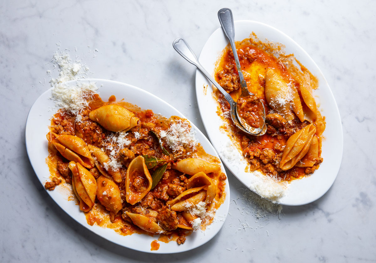 Conchiglie with oven-roasted tomato sauce | Woolworths TASTE