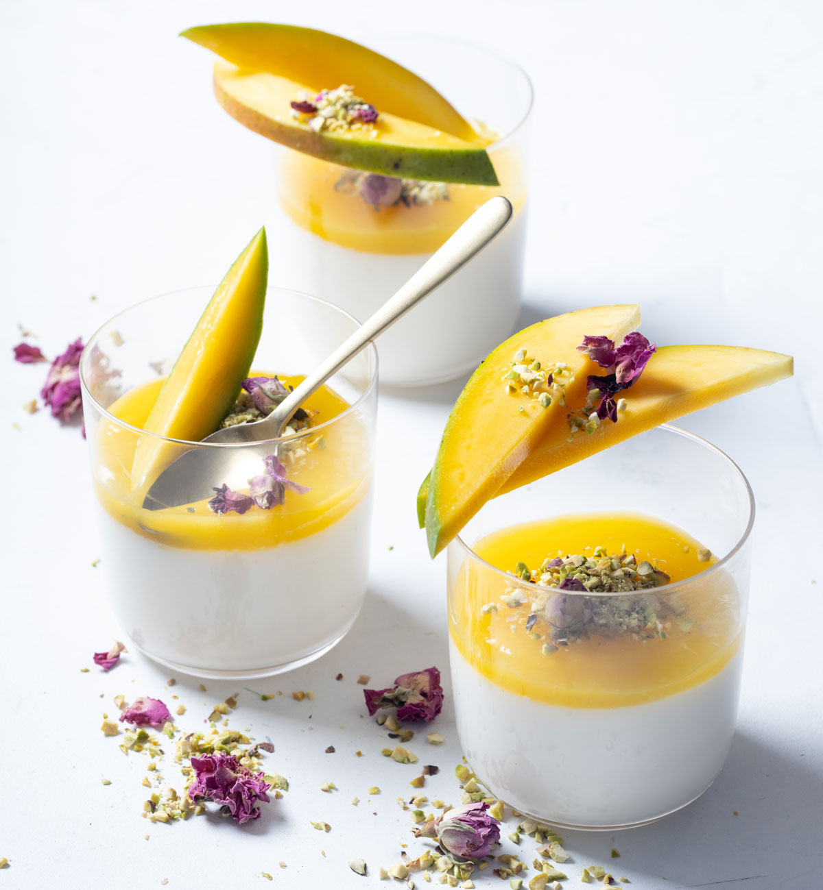 Creamy muhalabiya with mango sauce | Woolworths TASTE