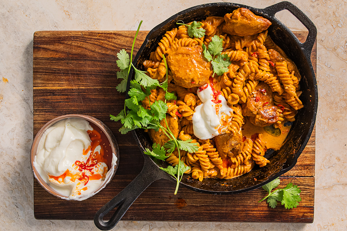 Butter chicken pasta | Woolworths TASTE