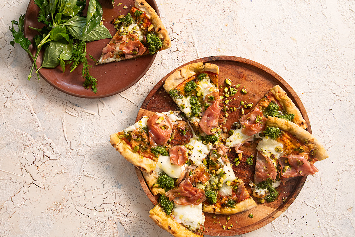 Mortadella-and-burrata pizza | Woolworths TASTE
